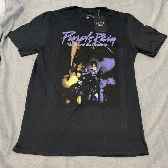 Boohoo | Shirts | Nwt Boohooman Prince Purple Rain License Tshirt Size ...